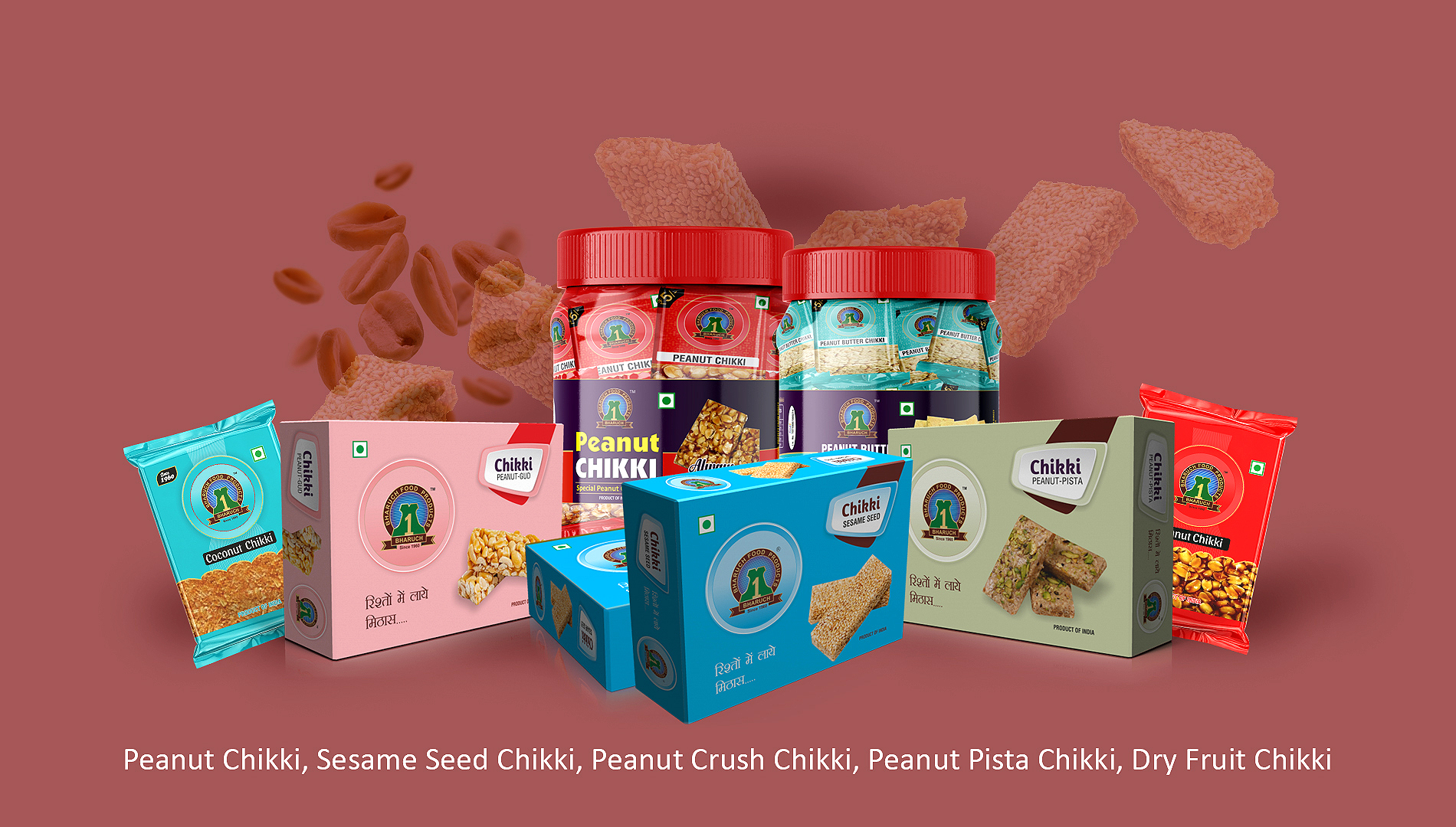 Bharuch Food Products – Manufacturers of Peanuts, Channa and Chikki's